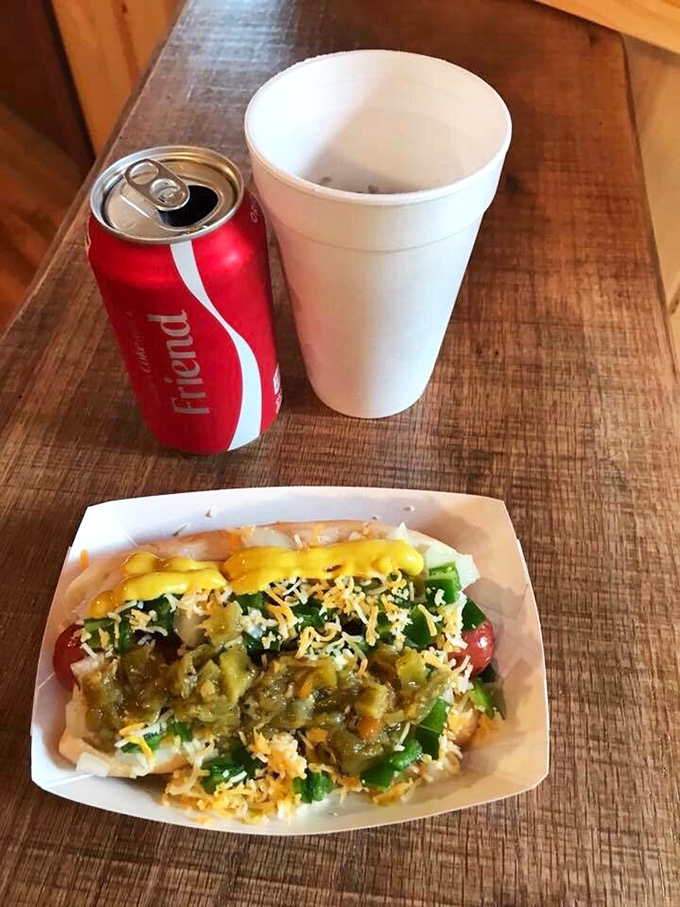 This isn't just a hot dog &ndash; it's an architectural masterpiece of toppings that requires both hands and absolutely zero dignity to consume.