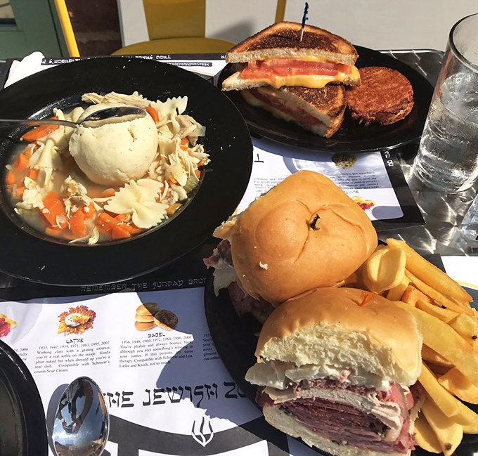That matzo ball isn't floating&mdash;it's holding court in a golden broth kingdom, surrounded by loyal vegetable subjects and pasta courtiers.