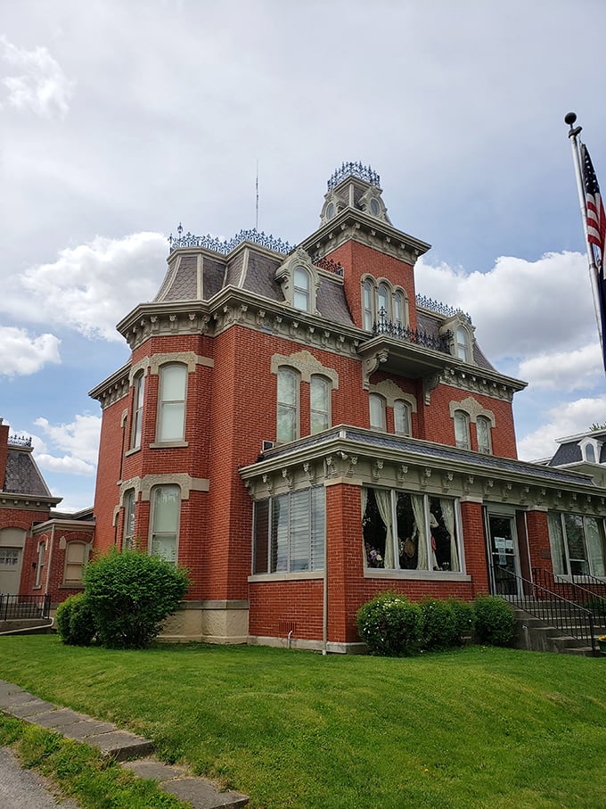 The spectacular Richardsonian-Romanesque details of this historic mansion tell stories of a bygone era when craftsmanship mattered more than square footage.