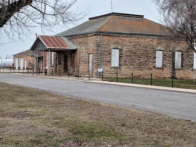 Weathered pathways lead to this imposing structure where military precision once ruled. I half-expected to hear a bugle call announcing my tardiness.