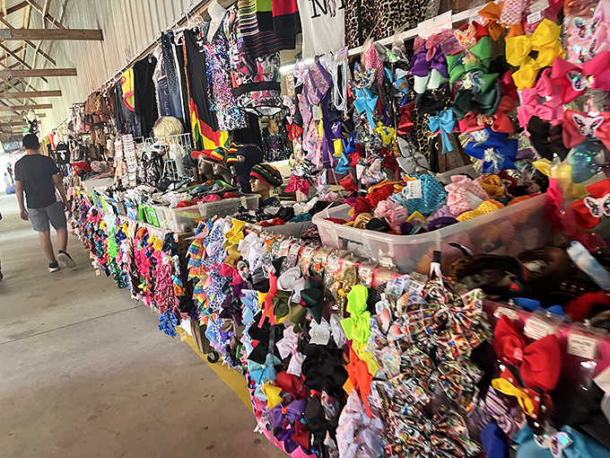 A kaleidoscope of colors and patterns that would make Joseph's technicolor dreamcoat look monochromatic by comparison.