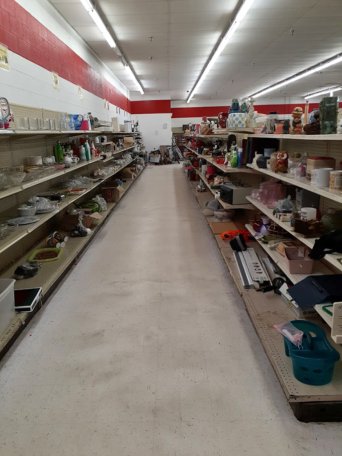 Aisle after aisle of household treasures, where your grandmother's favorite serving dish is probably hiding between someone else's memories.