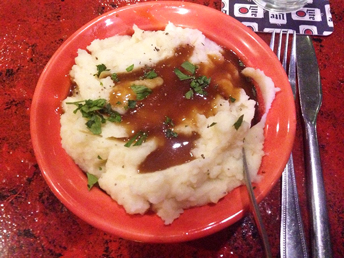 Mashed potatoes and gravy—the comfort food equivalent of a warm hug from your grandmother. Simple, perfect, and exactly what your soul ordered.