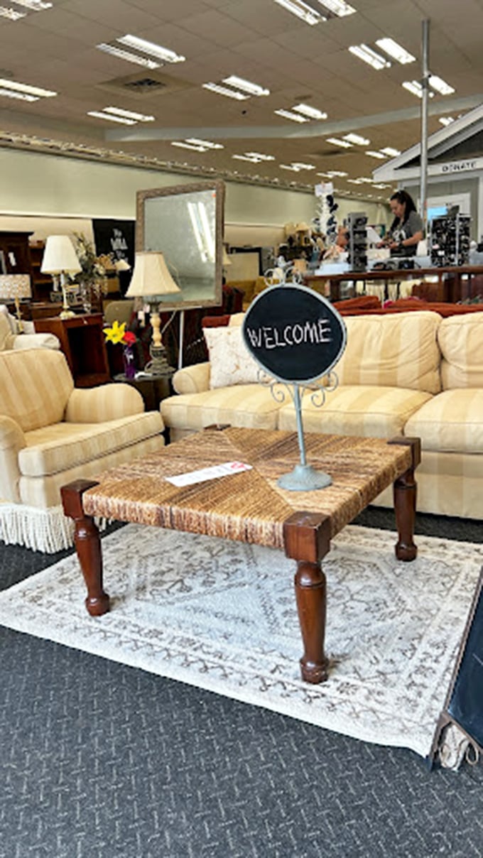 Welcome indeed! This cream-colored sofa vignette isn't just furniture&mdash;it's the living room you wish you had, minus the remote control arguments.