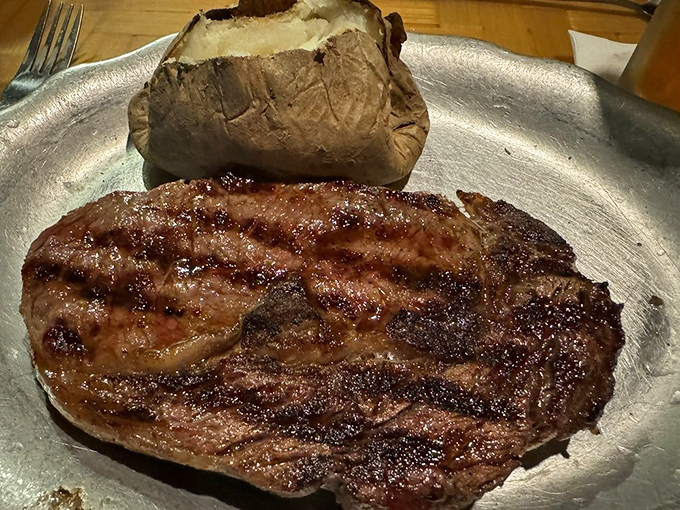 A perfectly grilled steak alongside a fluffy baked potato&mdash;the Fred Astaire and Ginger Rogers of steakhouse pairings, dancing across your palate.