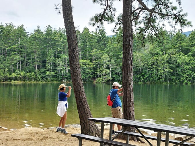 Photographers know the secret: Echo Lake's glassy surface doubles your vacation memories, reflecting both mountains and moments with crystal clarity.
