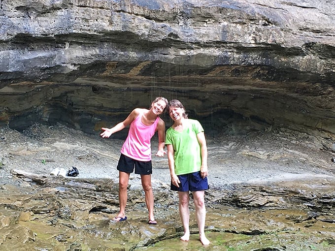 Beneath the towering bluffs, visitors find shelter and smiles. The journey may leave you soaked, but the memories will never wash away.