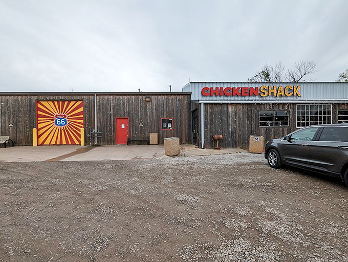 Chicken Shack: Route 66 nostalgia meets modern-day cravings at this rustic wooden chicken haven. The Mother Road's tastiest secret!