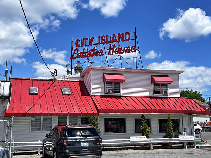 Peter's Clam Bar welcomes you with classic red-and-white charm &ndash; like finding the seafood joint from your childhood vacation memories.