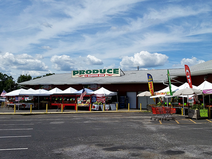 Fresh produce heaven! Columbus Market's veggie stands make grocery store offerings look like they were grown on Mars.