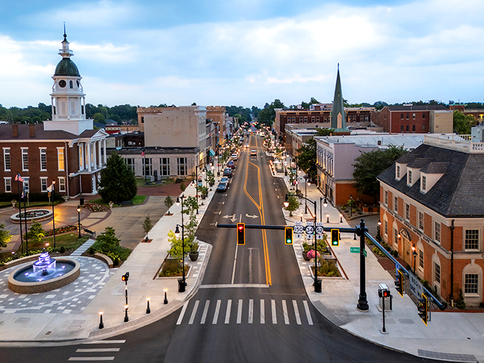 Danville's historic district: where every building looks like it has stories that would make your grandparents say, "Now that's entertainment!"