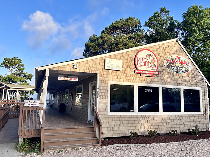 Duck Donuts brings beach-side charm and made-to-order magic to the Outer Banks in this unassuming shingled haven.