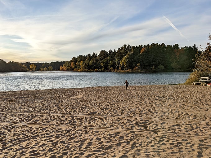 Hartman Creek's crystal waters reflect the surrounding pines like nature's own infinity mirror. 