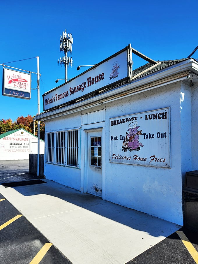 Helen's Famous Sausage House doesn't need fancy frills when what's inside has people driving across state lines at dawn.