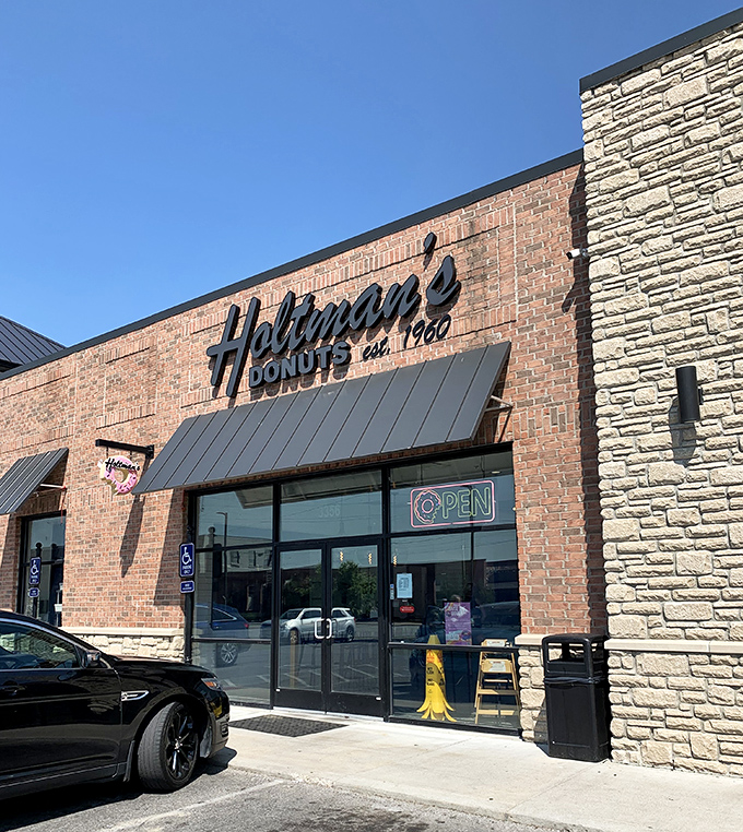 Holtman's modern exterior houses old-school donut wisdom&mdash;like finding a vintage Cadillac engine in a Tesla.