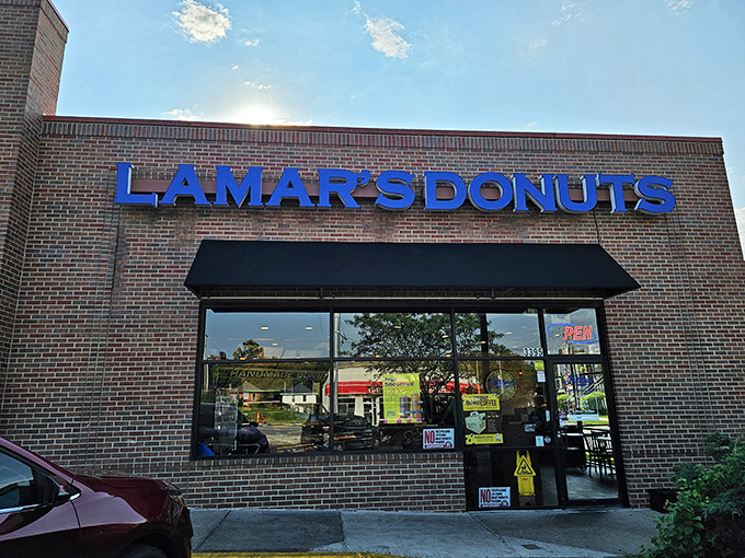 That bold blue sign promises something special. LaMar's delivers Kansas City's donut dreams without unnecessary fuss.