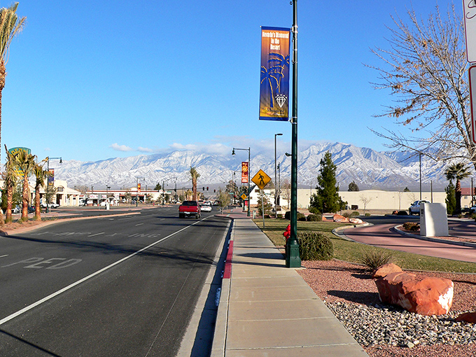 Mesquite's palm-lined streets create a resort atmosphere where your Social Security check doesn't need a vacation from reality.