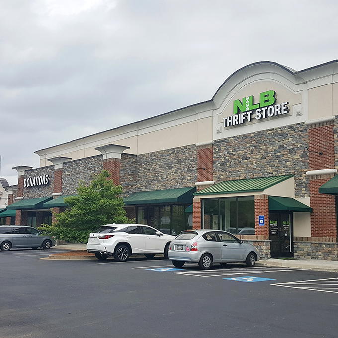 No Longer Bound's elegant stone facade breaks the thrift store stereotype &ndash; secondhand shopping with first-class ambiance.