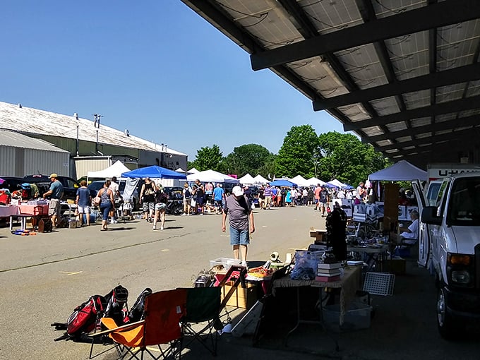 Inside Raynham Flea Market, every aisle promises possibility&mdash;from vintage lunchboxes to that lamp your grandmother once owned.