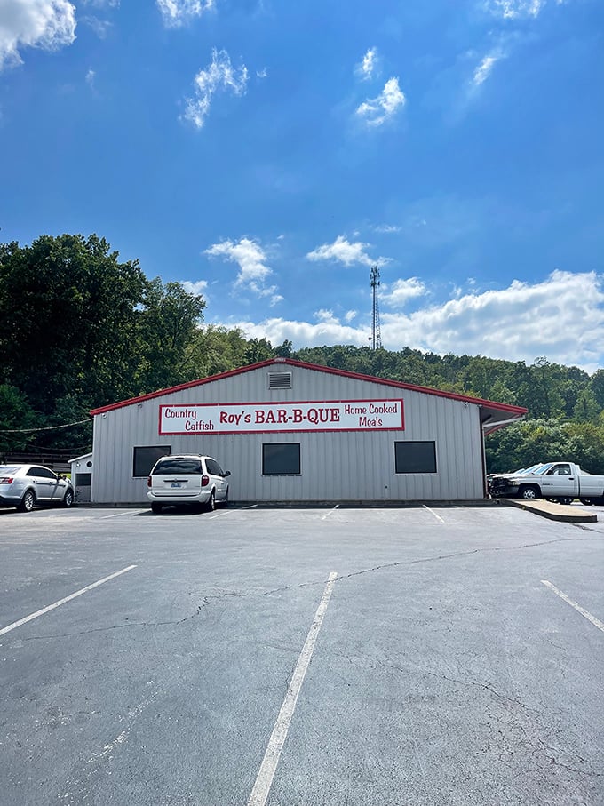 Roy's turquoise charm stands out like a culinary beacon. When a place offers "Country Catfish" and "Home Cooked Meals," your stomach knows it's hit the jackpot!