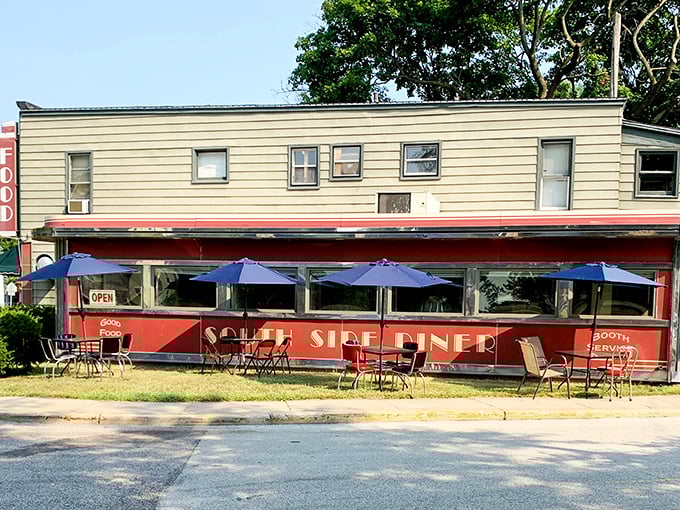 South Side Soda Shop (Goshen): Classic red diner dreams come true! South Side's vintage charm beckons you to slide into a booth and order pie &agrave; la mode.