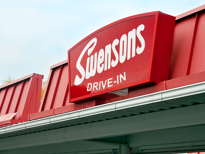 Swensons' iconic red sign promises burger bliss delivered right to your car window &ndash; no walking required!