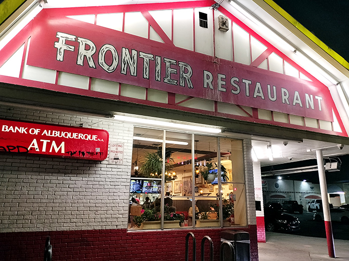 The Frontier's glowing sign has guided hungry night owls and early birds to breakfast salvation for generations of Albuquerque residents.