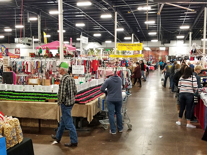 Endless aisles of possibility! Tupelo's indoor market keeps the treasure hunt going rain or shine, with enough variety to satisfy every collector. 
