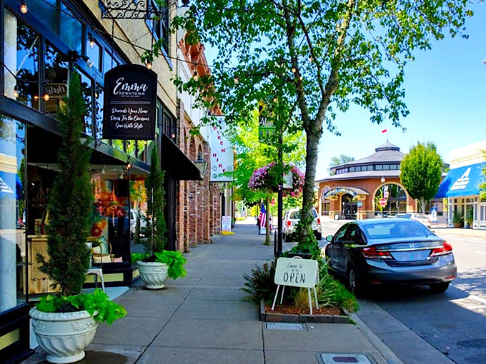 Downtown Albany offers small-town economics in a picturesque package. Those trees aren't the only things thriving in this affordable community!