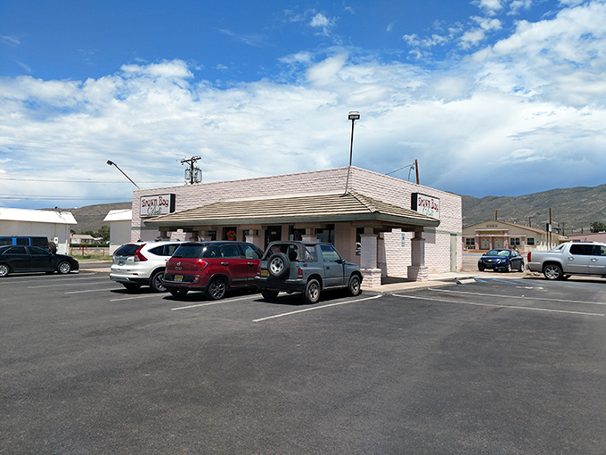 The mountains in the background are impressive, but what's happening inside this simple building is the real natural wonder.