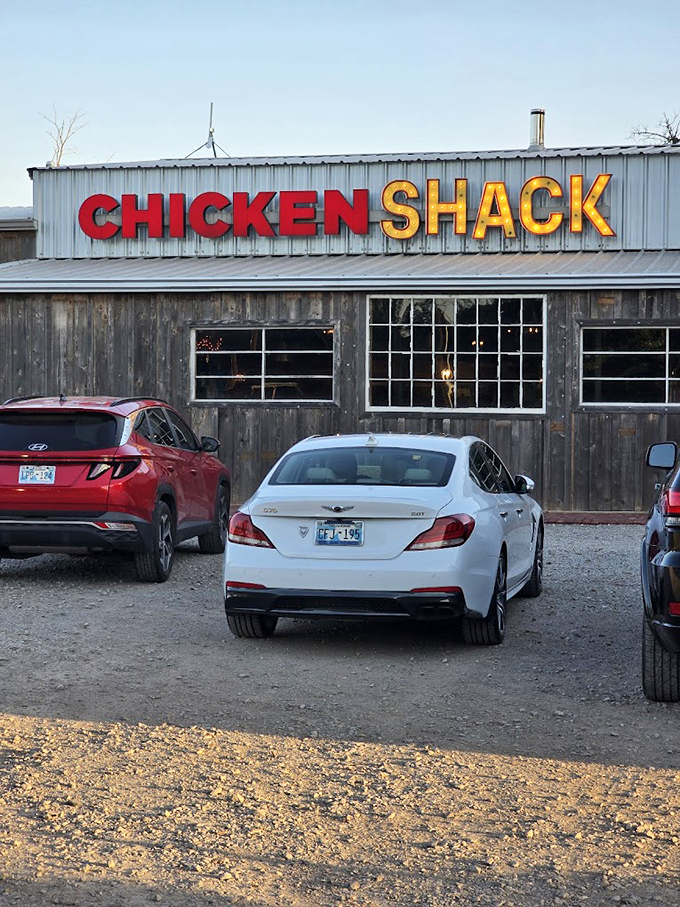 Chicken Shack: When the sun sets, Chicken Shack's glowing windows beckon hungry travelers like a lighthouse for fried chicken lovers.