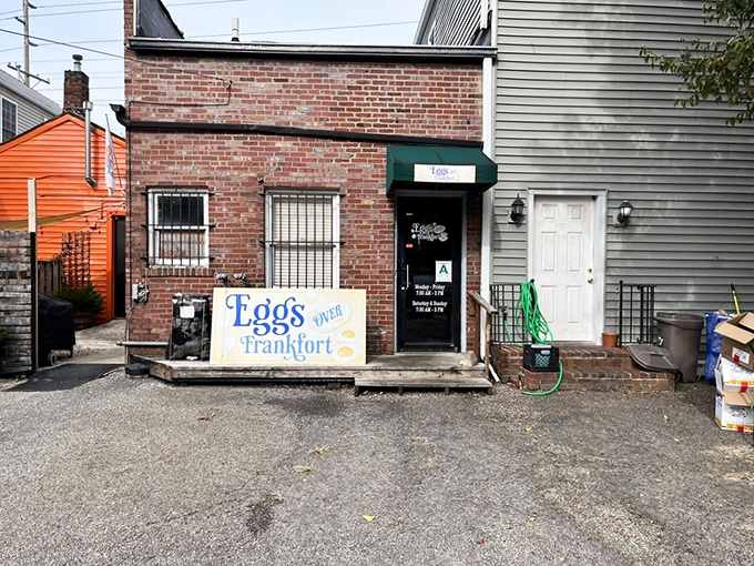 Eggs Over Frankfort: A humble exterior hiding extraordinary egg creations&mdash;like finding Shakespeare writing in a high school notebook.