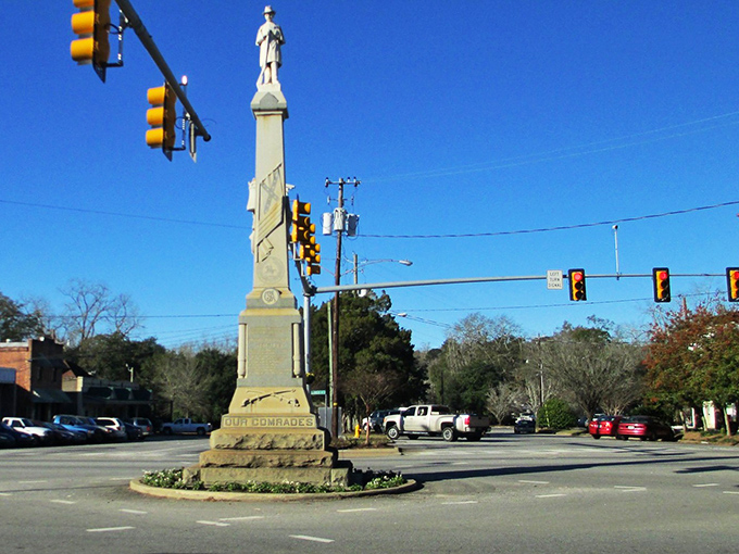 Historic downtown Eufaula stands proud with buildings that have witnessed centuries of Southern stories—if only those brick walls could talk!