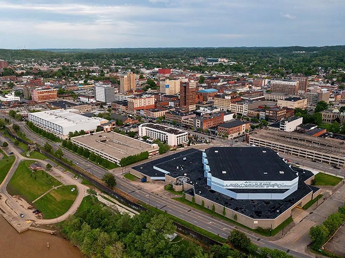 Downtown Huntington &ndash; where a night out costs less than parking would in a big city.