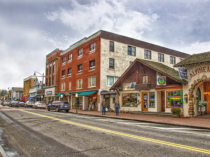 The perfect Lake Placid afternoon: window shopping, people watching, and debating which local restaurant deserves your appetite.