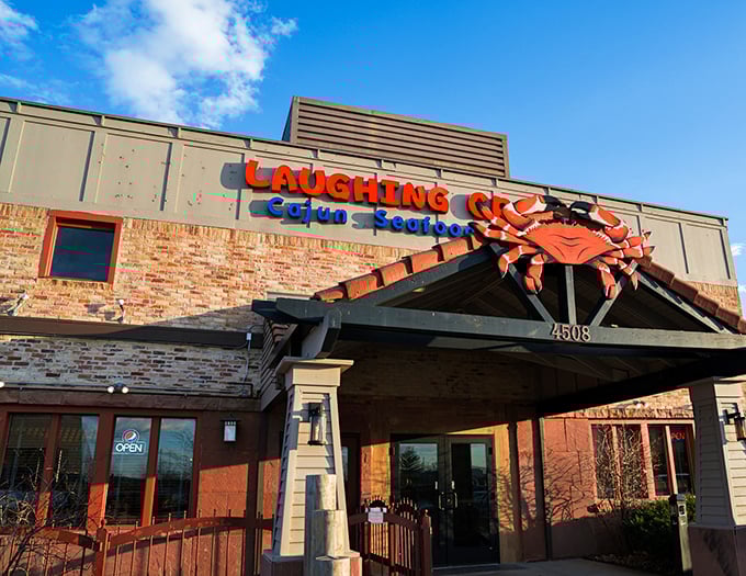 That giant crab isn't just decoration&mdash;it's practically a warning sign for the delicious mess you're about to make of yourself.