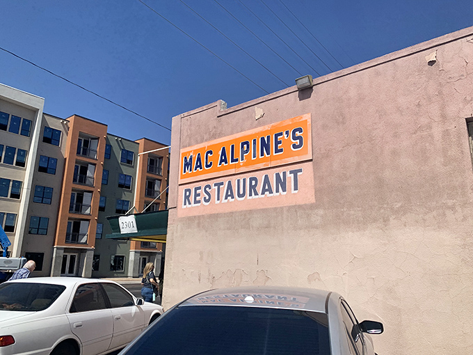 MacAlpine's isn't just a restaurant, it's a time machine with milkshakes. That vintage sign promises&mdash;and delivers&mdash;a taste of simpler times.