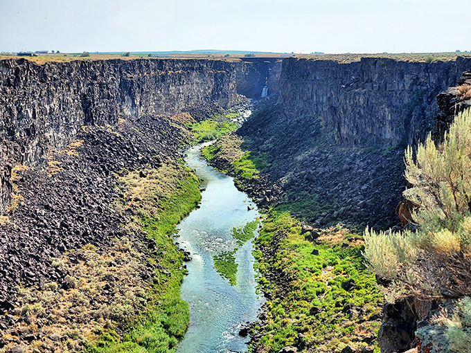 Water carving through ancient rock creates this dramatic scene at Malad Gorge&mdash;nature's art project millions of years in the making.