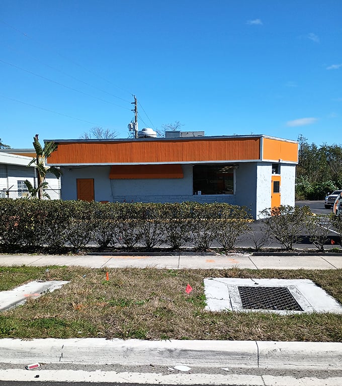 Blue skies and mid-century modern lines &ndash; Mel's Family Diner looks like it was beamed straight from a simpler time.