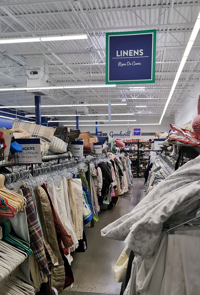 Linens and clothing stretching toward retail infinity&mdash;navigating these aisles is like a real-life version of your favorite shopping game show.