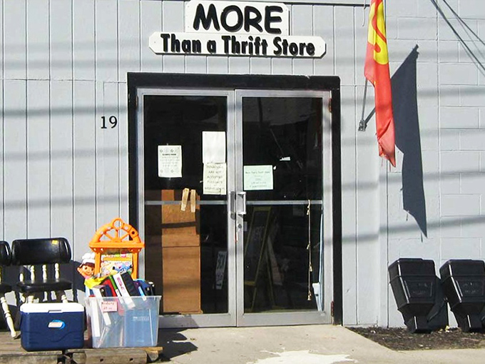 That colorful flag waves you in like an old friend saying, "Trust me, you'll want to see what's inside!"