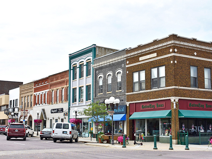 Historic buildings in New Ulm stand shoulder to shoulder like old friends posing for a group photo that's taken 150 years to develop.