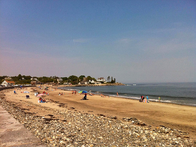 The sandy shores of North Hampton Beach welcome residents without the premium price tag of more famous coastal spots.