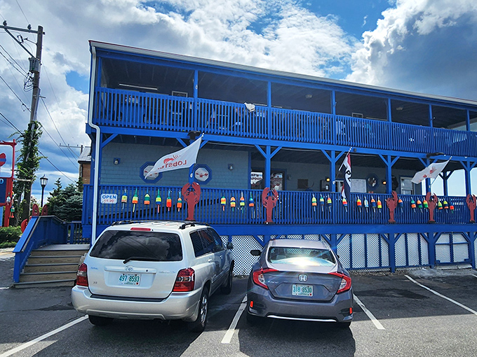 The blue building with the colorful buoys isn't trying to be Instagram-famous &ndash; it's too busy serving incredible seafood.
