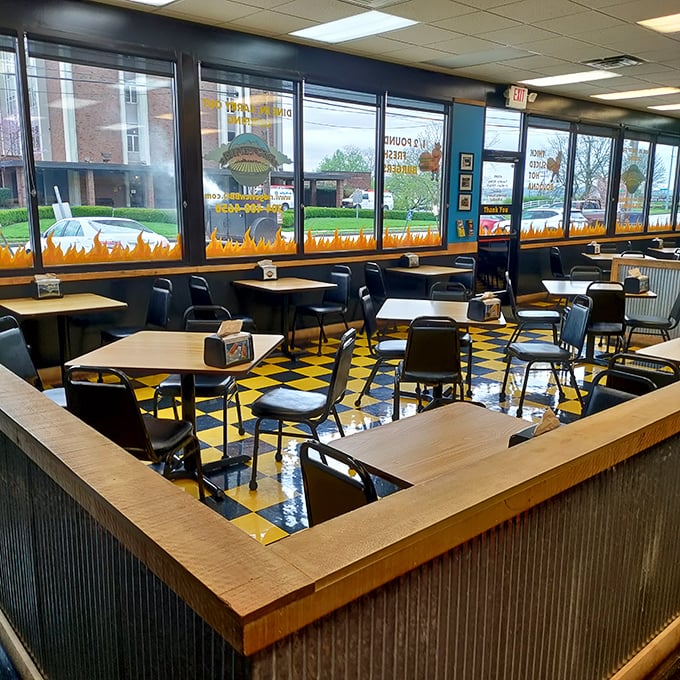 Simple storefront, fiery logo&mdash;the best BBQ joints never waste energy on fancy facades when there's smoking to do.