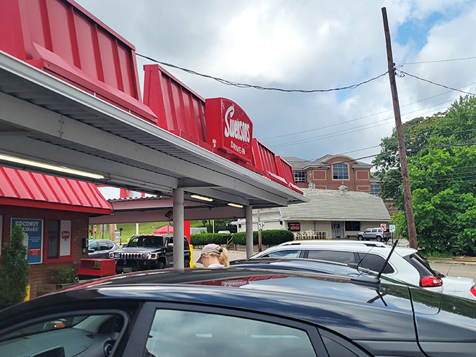 The drive-in experience lives on at Swensons, where your car becomes the best seat in the house.
