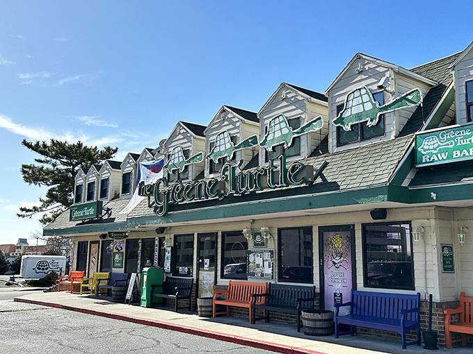 Sun-drenched and welcoming, The Greene Turtle's coastal outpost offers the perfect post-beach burger retreat for hungry sand-dwellers.