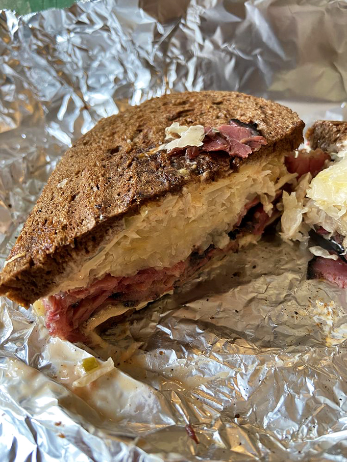 Behold the beef Reuben in all its glory&mdash;where melted Swiss, tangy sauerkraut, and Russian dressing perform a perfect harmony on rye. 