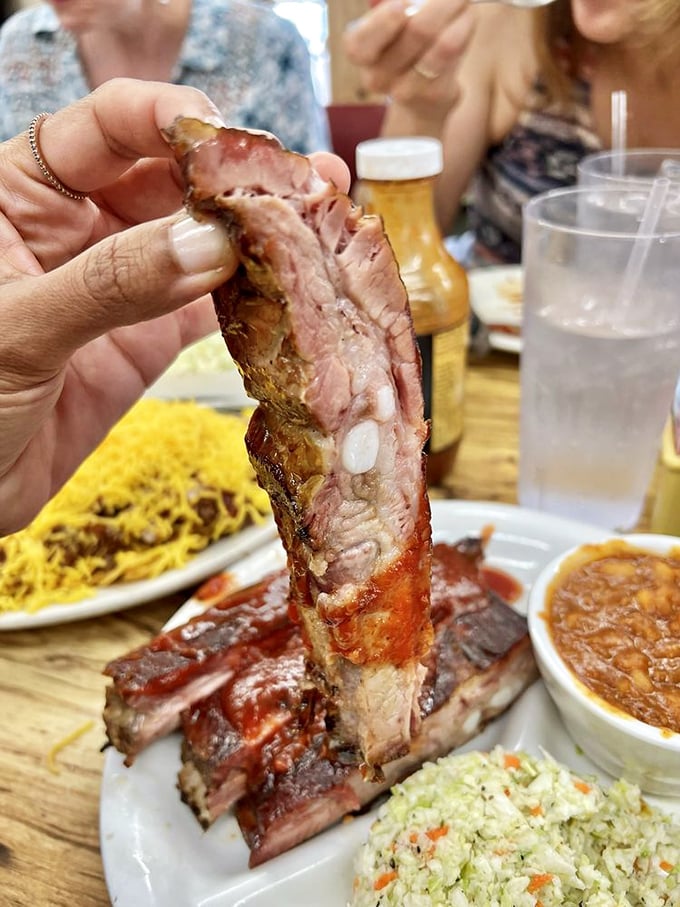 That smoke ring doesn't lie. McClard's ribs showcase the perfect marriage of smoke, spice, and time&mdash;the holy trinity of proper barbecue.