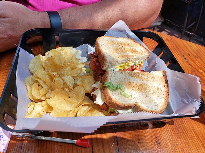 Some BLTs merely exist. This one lives&mdash;toasted to golden perfection, sided with chips that practically dare you not to devour them instantly.